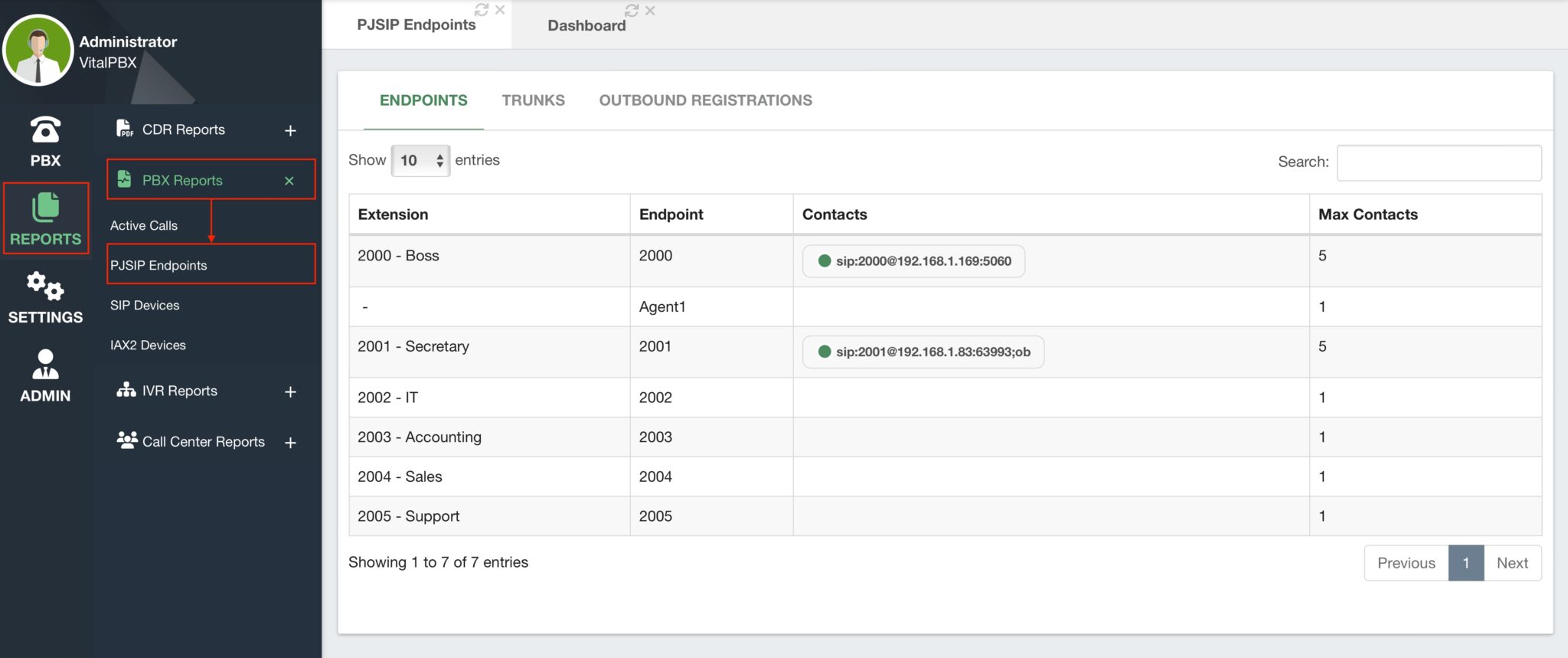 PBX Reports | VitalPBX Wiki